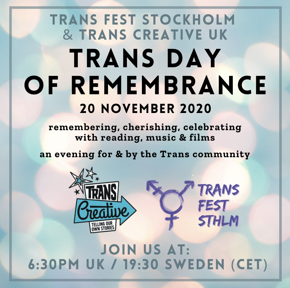 Trans Day of Remembrance 2020 – Trans Fest Stockholm